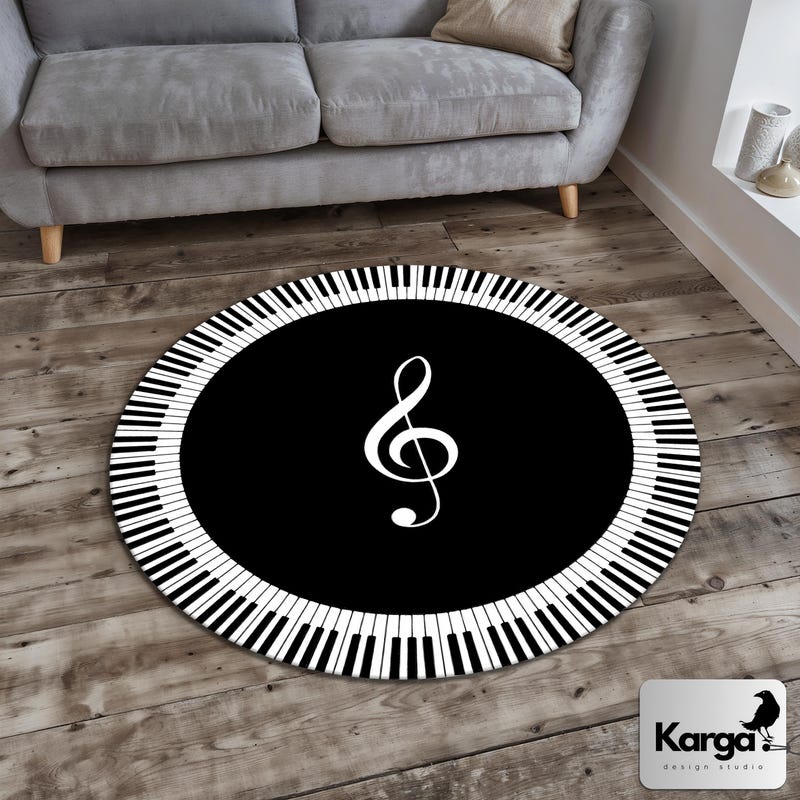 Piano Floor Rug - Etsy