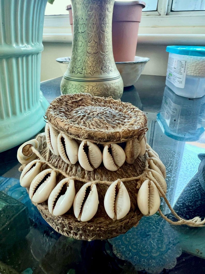 Gabra Tribe Kenyan Ethiopian Gourd Water Bottle |plant Fibres ...