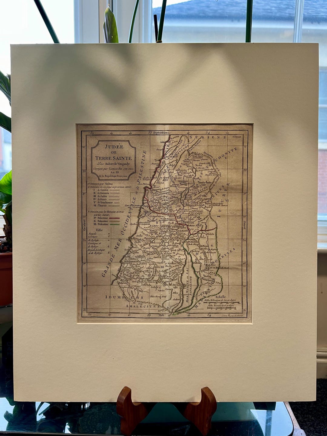 Antique ‘holy Land’ Map | Circa 1790s by Robert De Vangondy | Roman ...