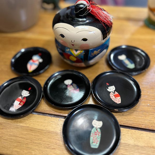 Japanese Kokeshi Box - Etsy