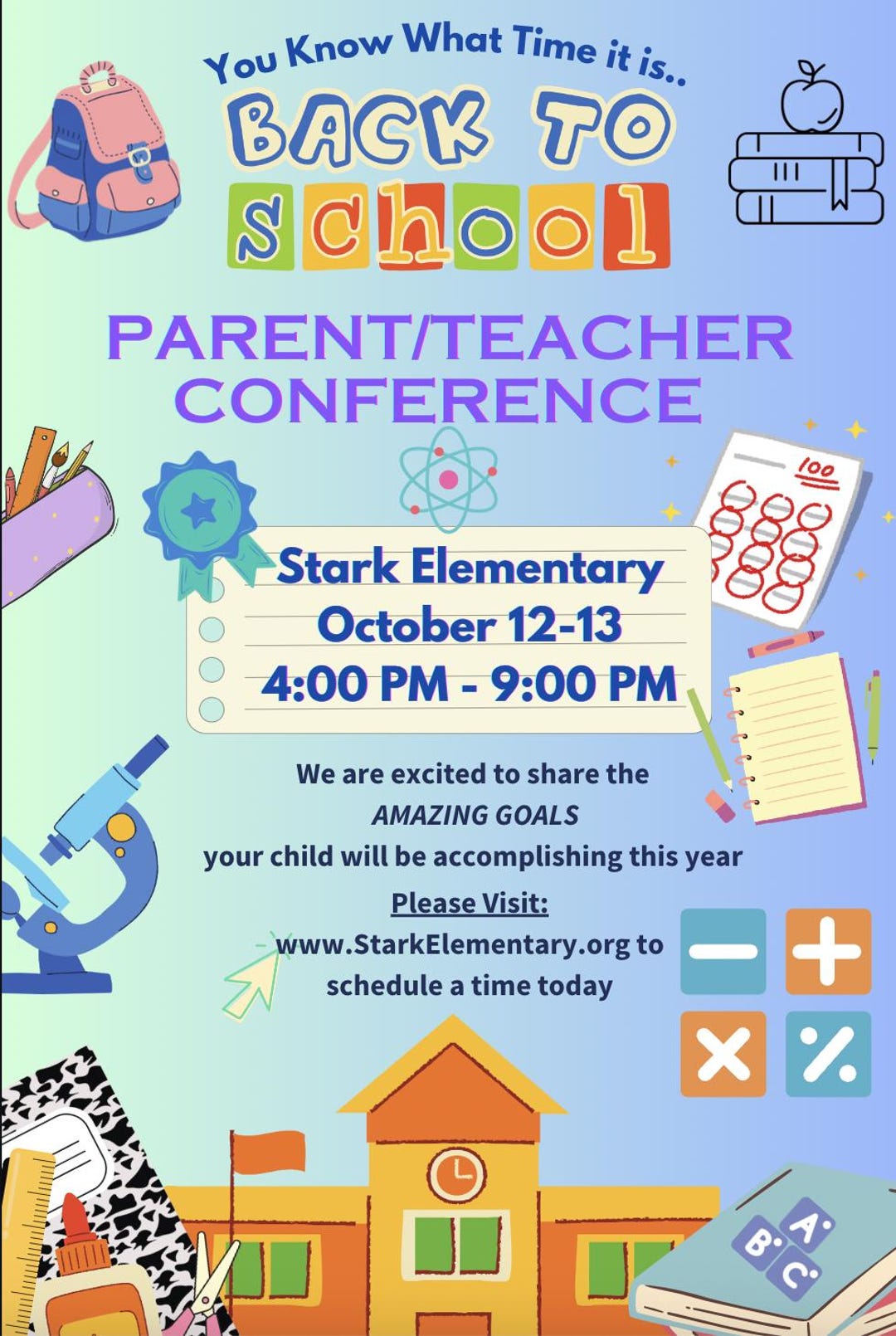 Editable Parent Teacher Conference Template for Elementary School - Etsy