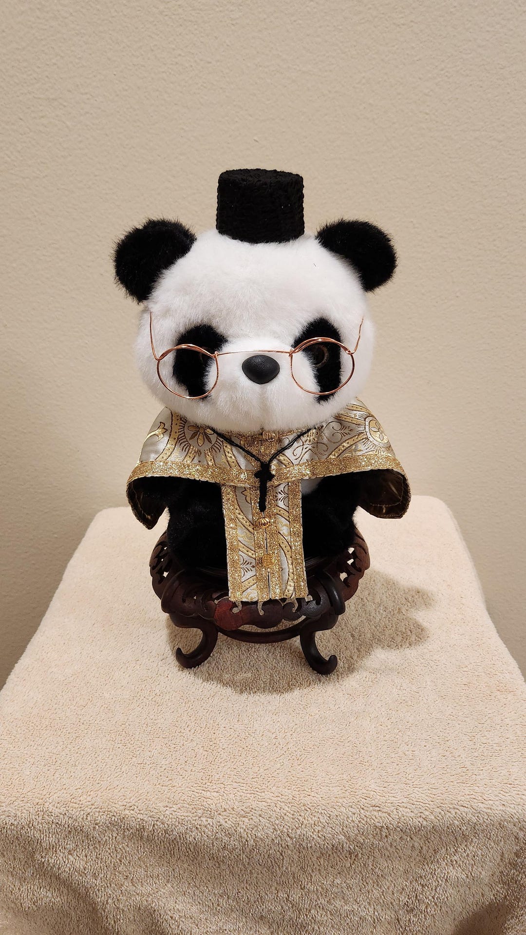 Handmade Orthodox Panda Priest Plush With Brocade Vestments - Etsy