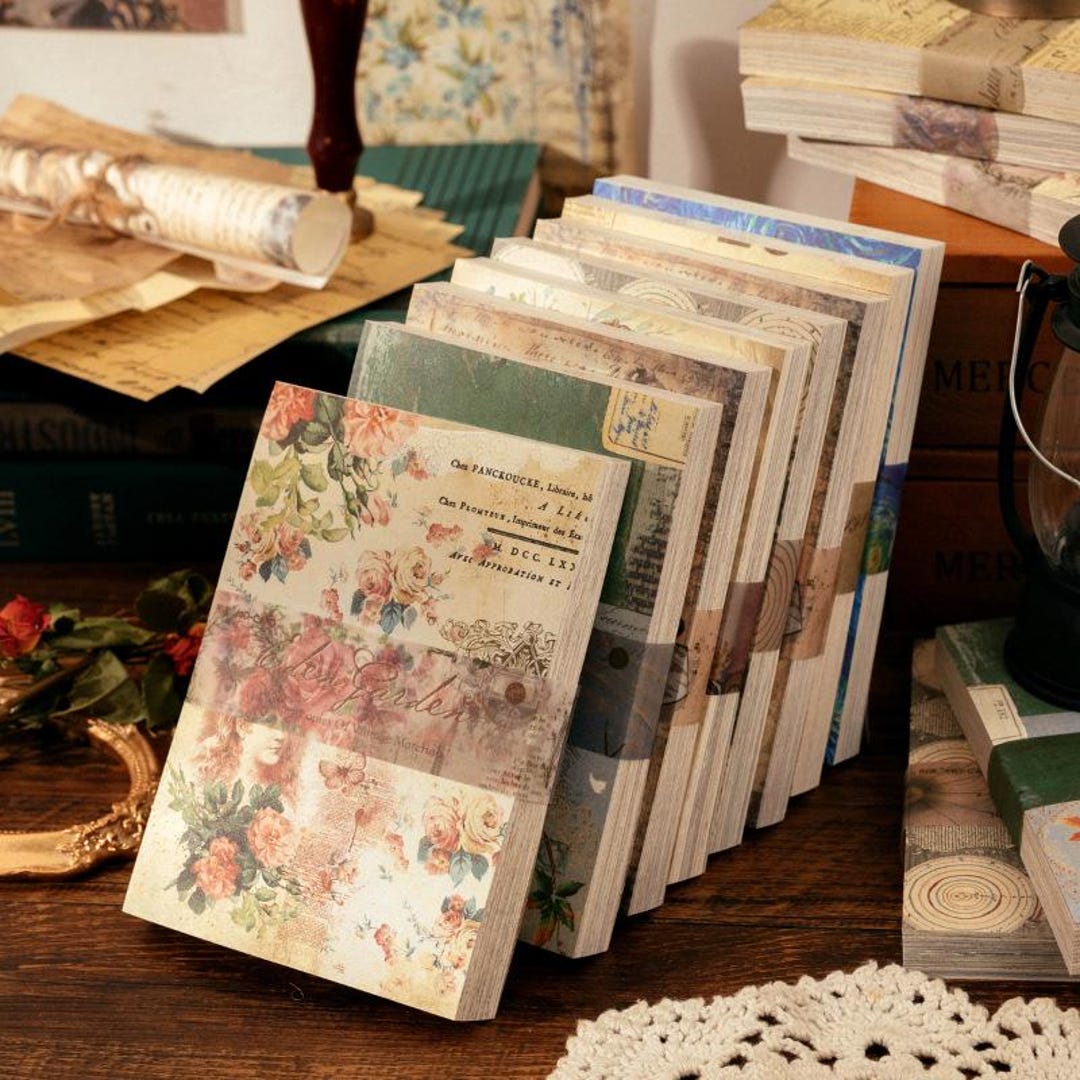100 Sheets Witchcore Ephemera Paper Book | Vintage Junk Journal Kit ...