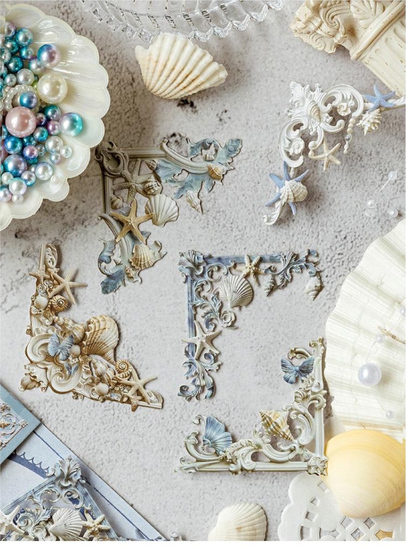 20 Pcs Vintage Corner Frame Stickers for Journaling | Baroque Ornate ...