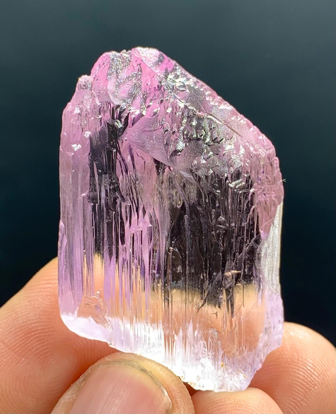 Rare Pink Kunzite Crystal, Mountain Shape, Afghanistan, 136 CT - Etsy