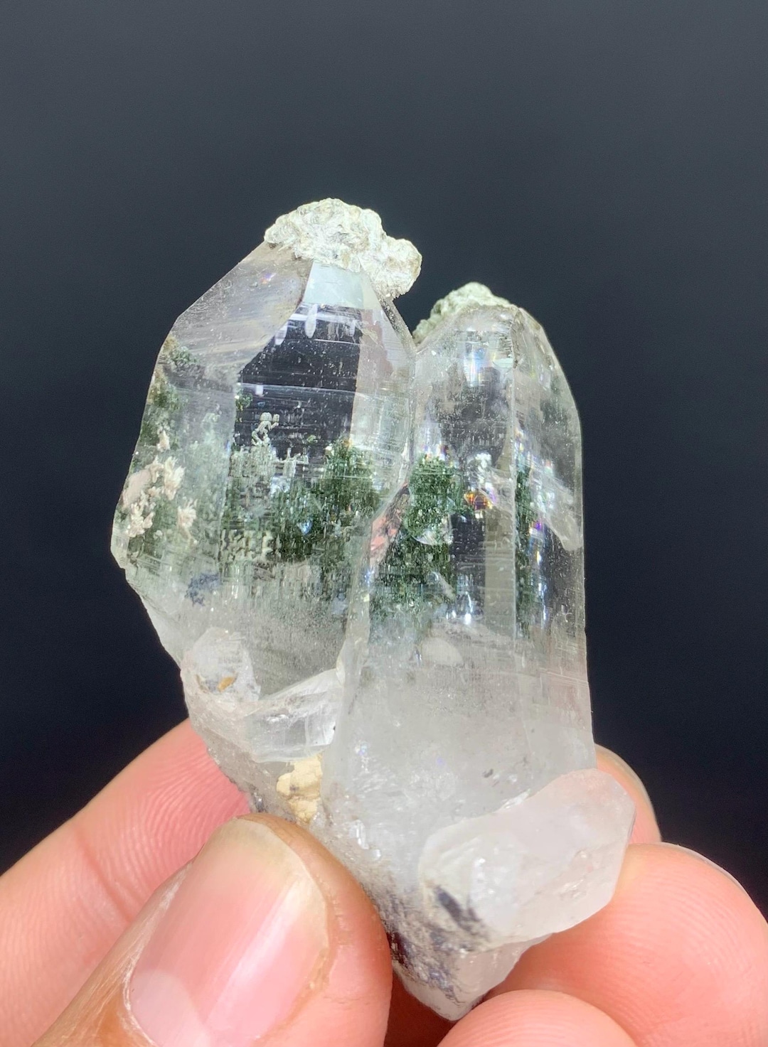 Lodolite Chlorine Twin Quartz Crystal From Hashupi Mine Skardu Pakistan ...