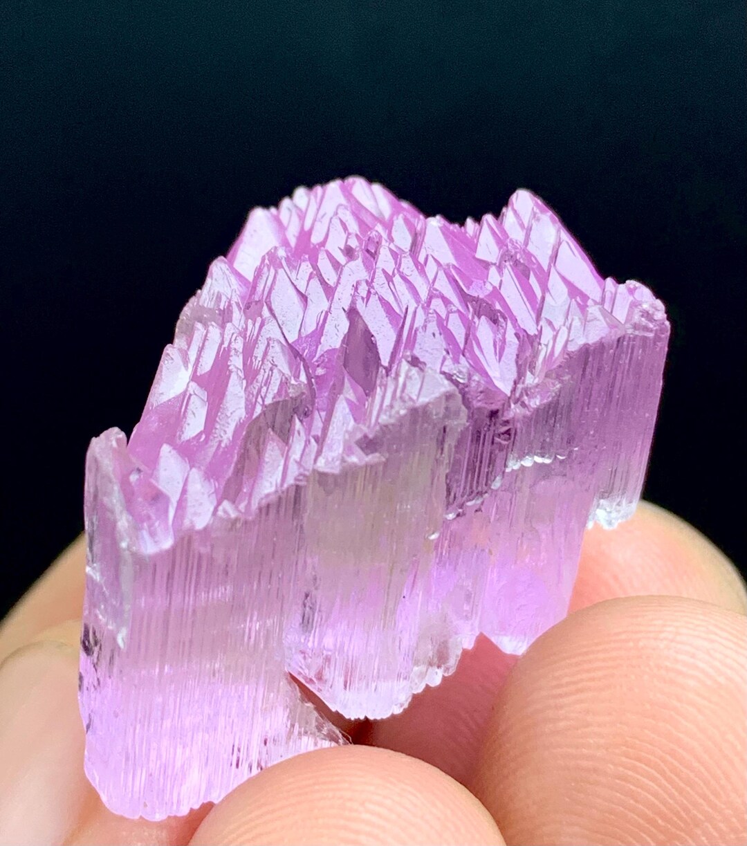 Pink Rare Fluorescent Double Termination Kunzite Crystal From ...