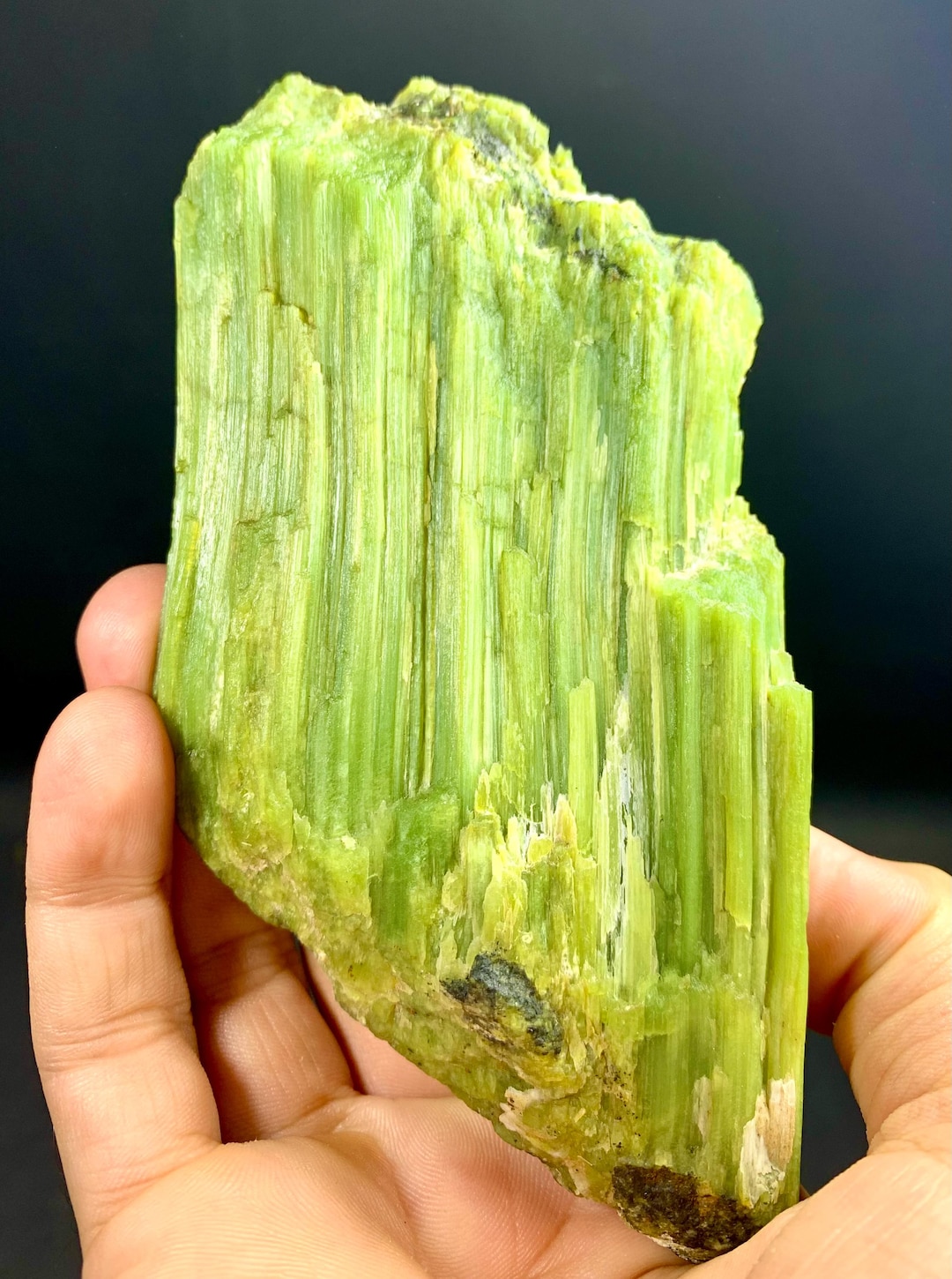Natural Rare Lush Green Tremolite VAR Chrome Tremolite Crystal From ...