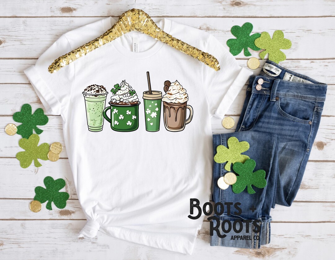 St Patricks Day Coffee Cups PNG | St. Patrick's Day Png | St Patricks ...
