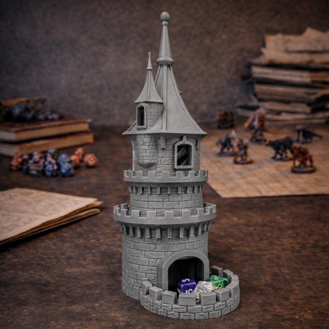 Fantasy Dice Tower Castle Design for Dungeons Master Gift for Player ...