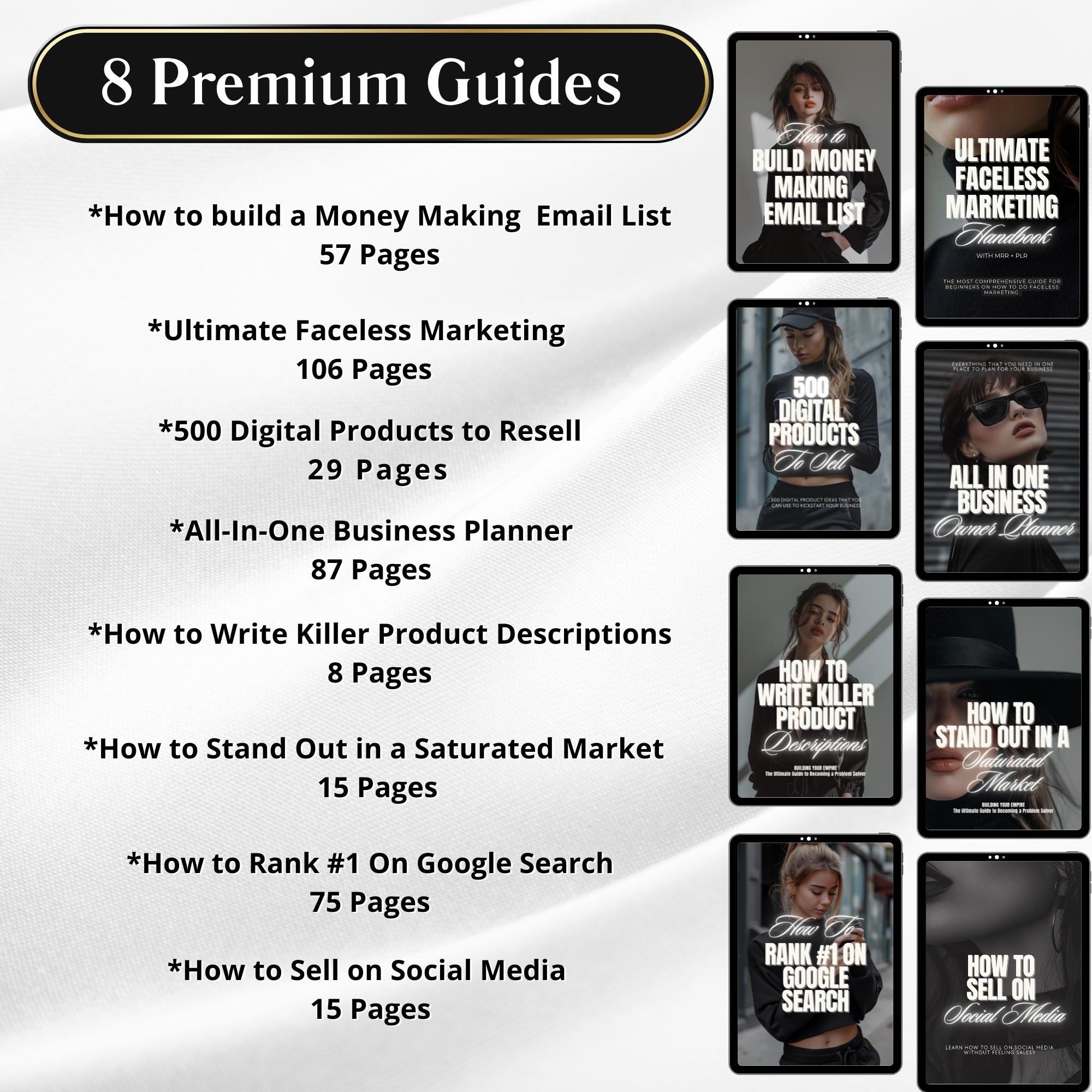 Ultimate Faceless Money Maker, MRR PLR Bundle, Faceless Digital ...