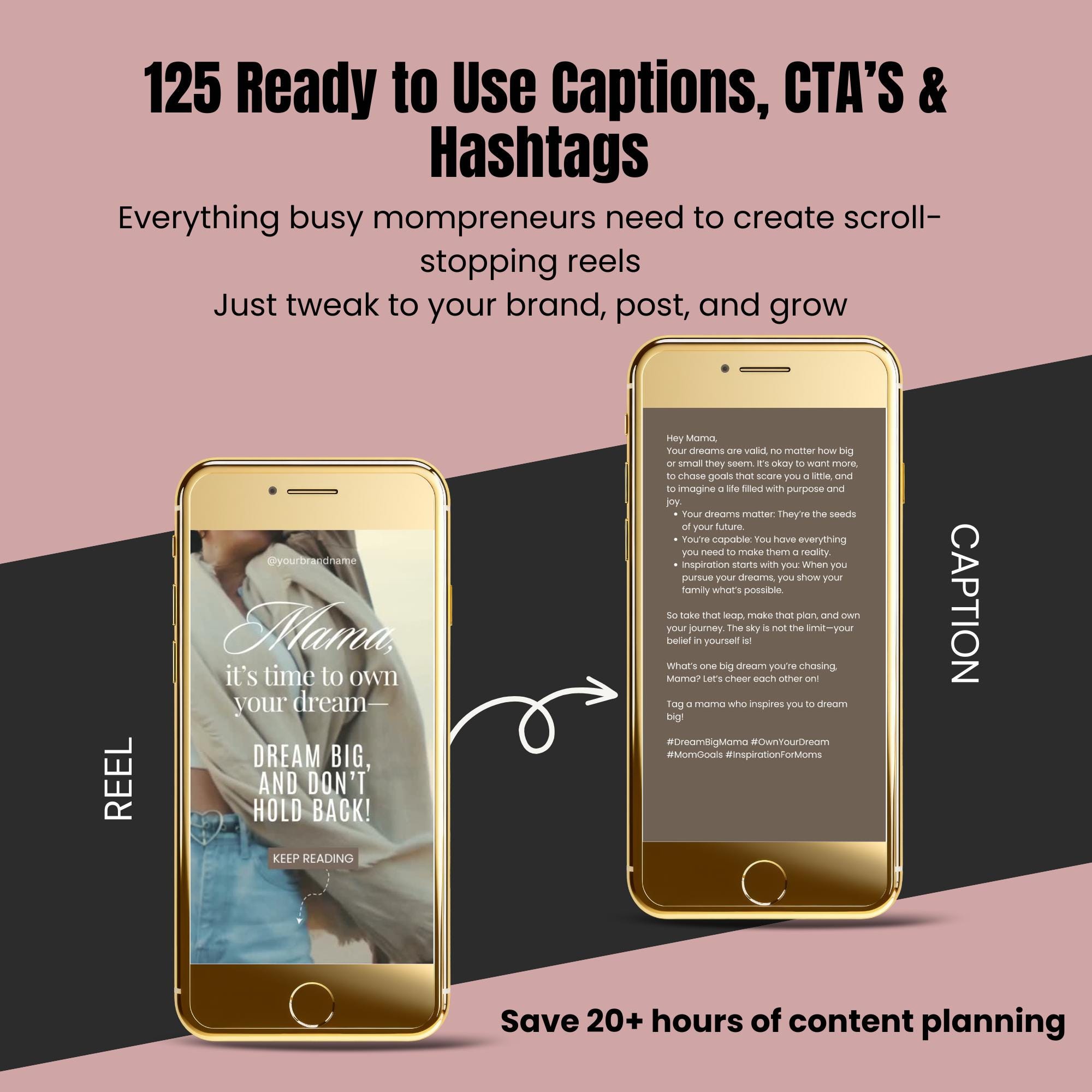 Done for You Instagram Reels Bundle | 125 Faceless Mompreneur Reels ...