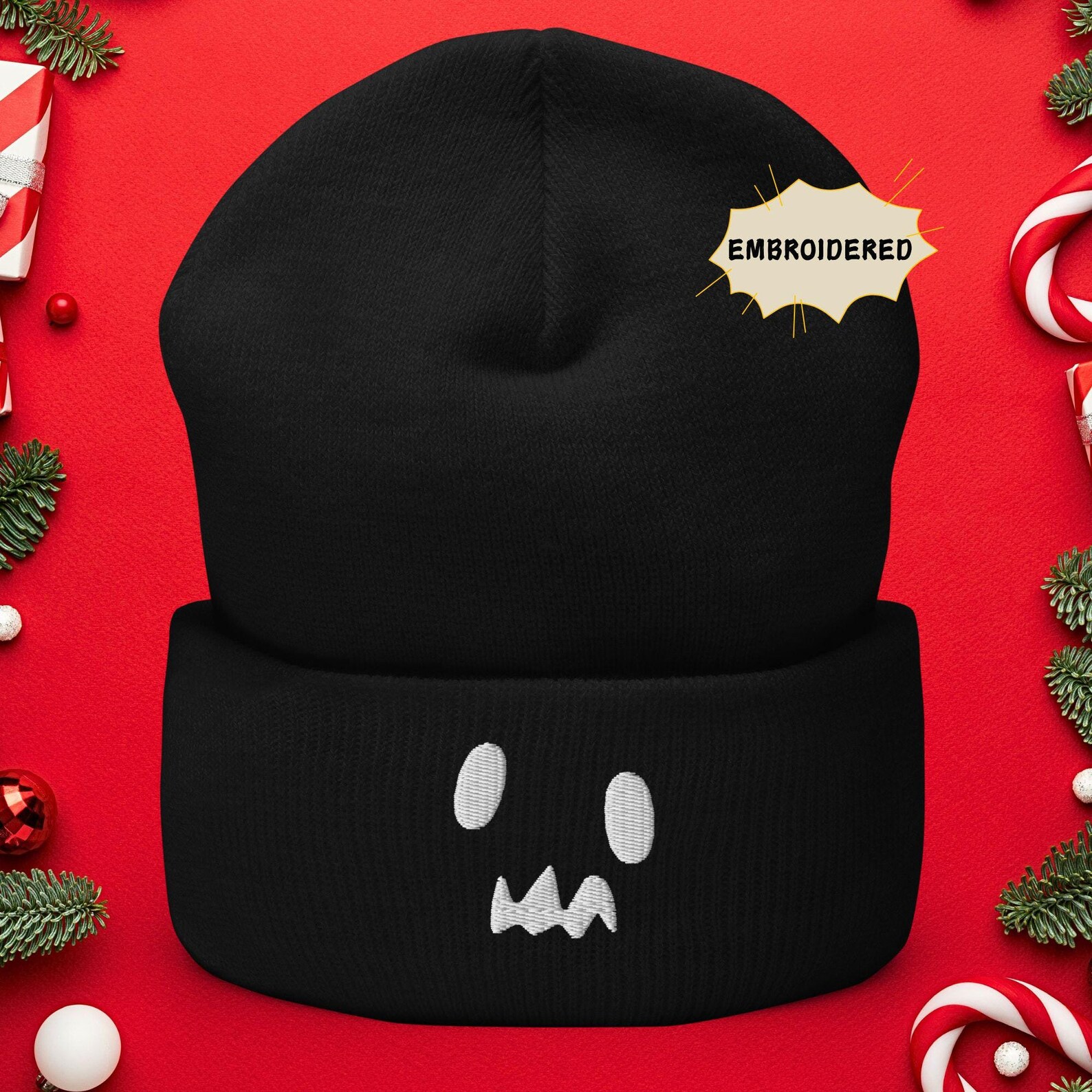 Krobus Stardew Valley Embroidered Cuffed Beanie Hat Stardew Valley Gift ...