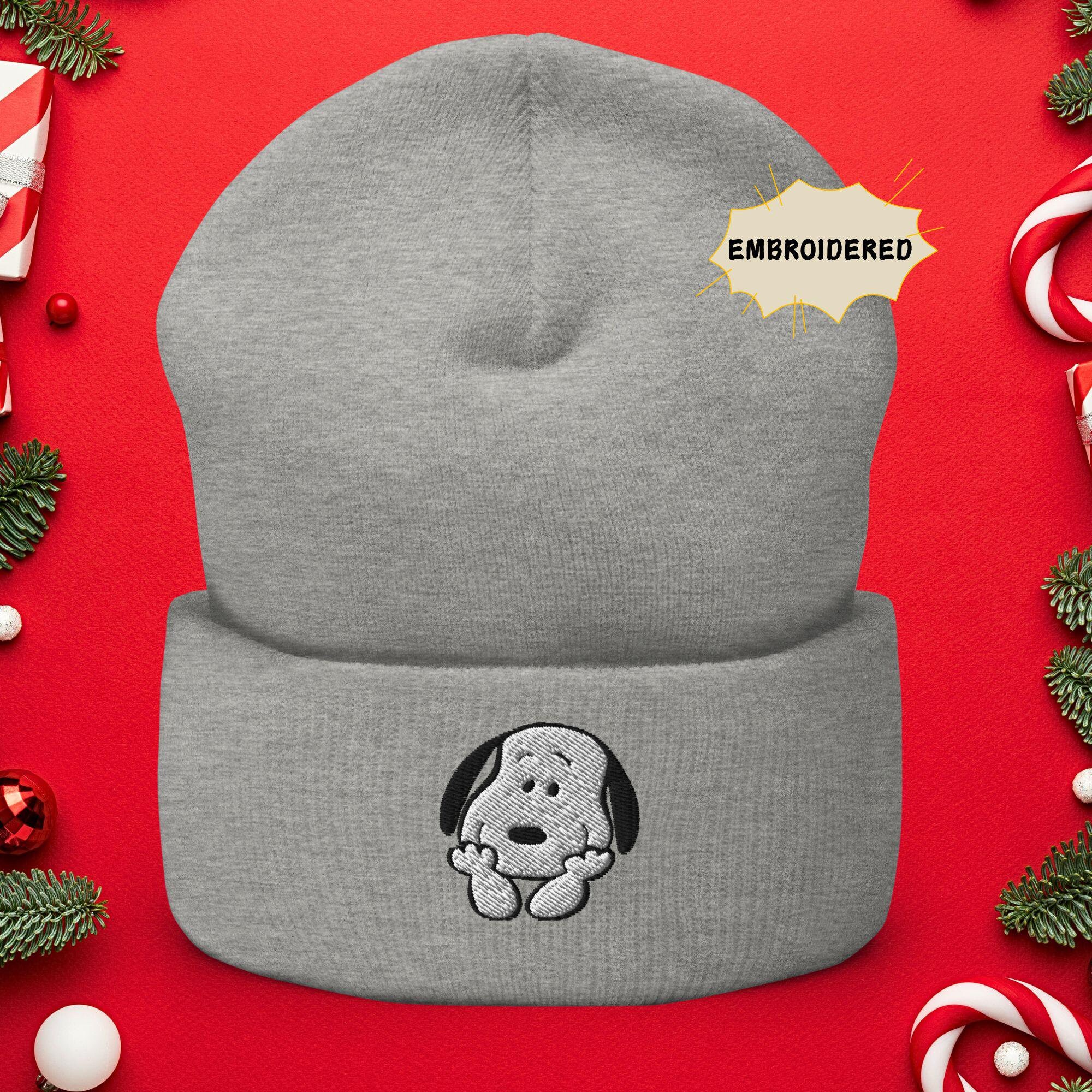 Snoopy Embroidered Beanie Hat Snoopy Gift for Kids Christmas Gift ...