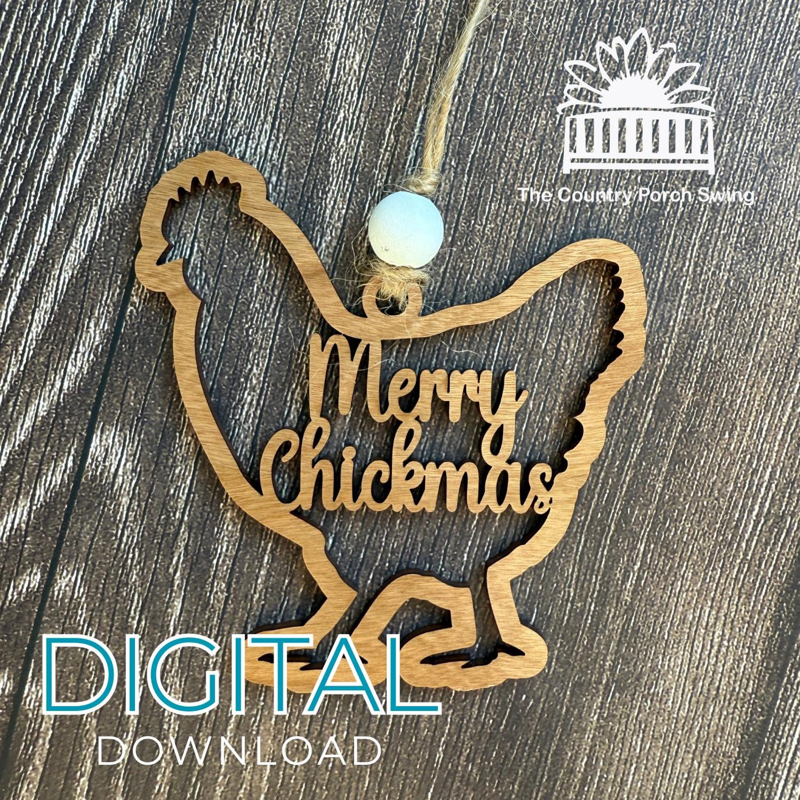 Funny Chicken Christmas Ornament Laser Cut File Bundle - Etsy