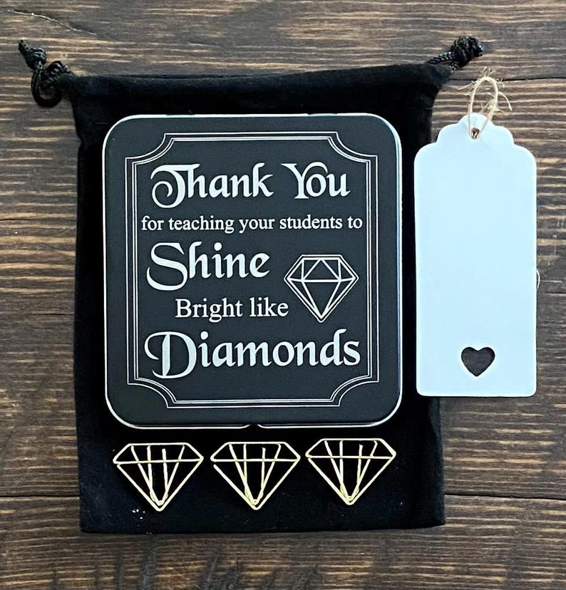 Diamond Paper Clips - Teacher Appreciation - Etsy