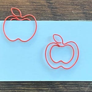 Apple Paper Clips - Teacher Appreciation - Etsy