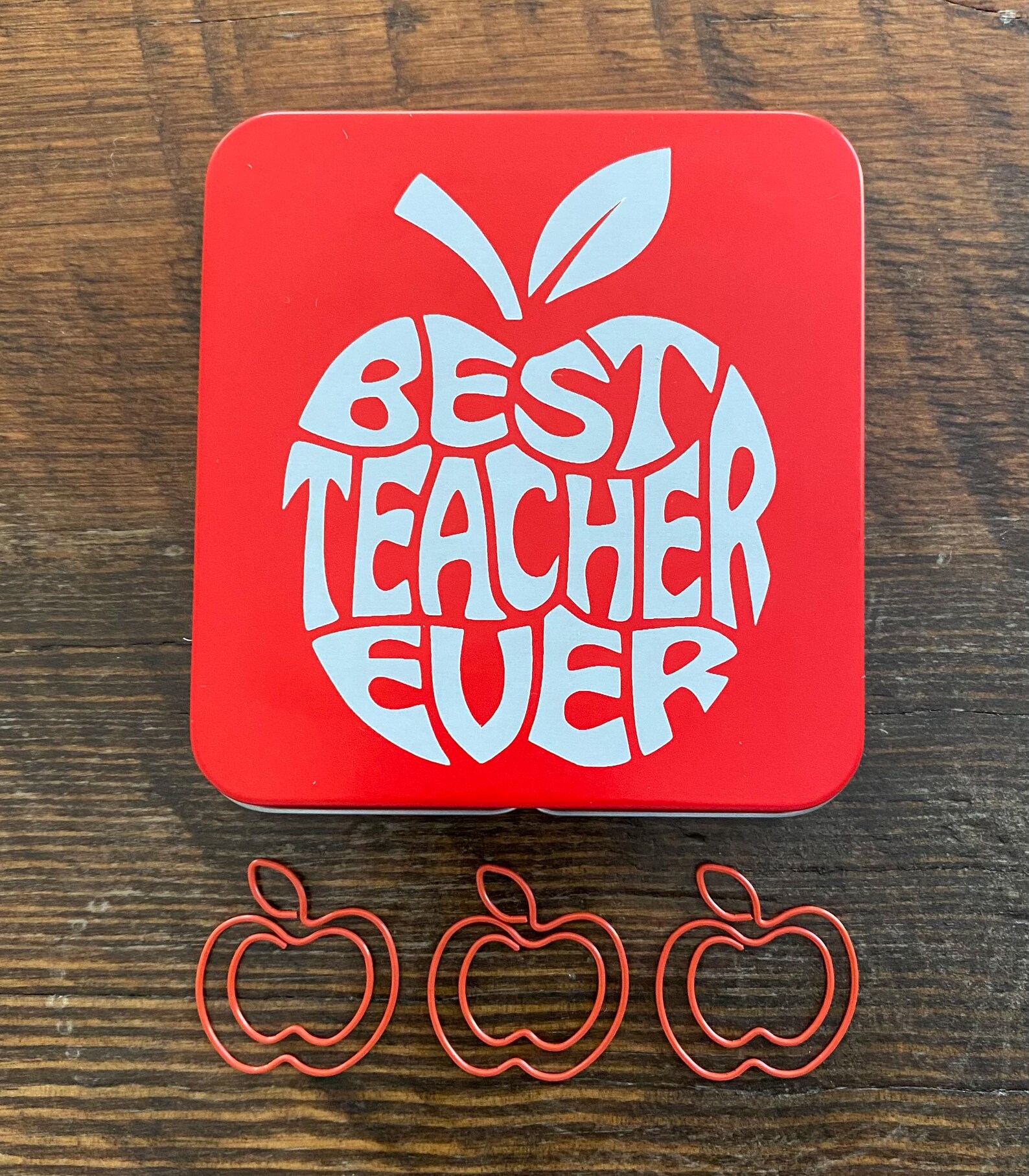 Apple Paper Clips - Teacher Appreciation - Etsy