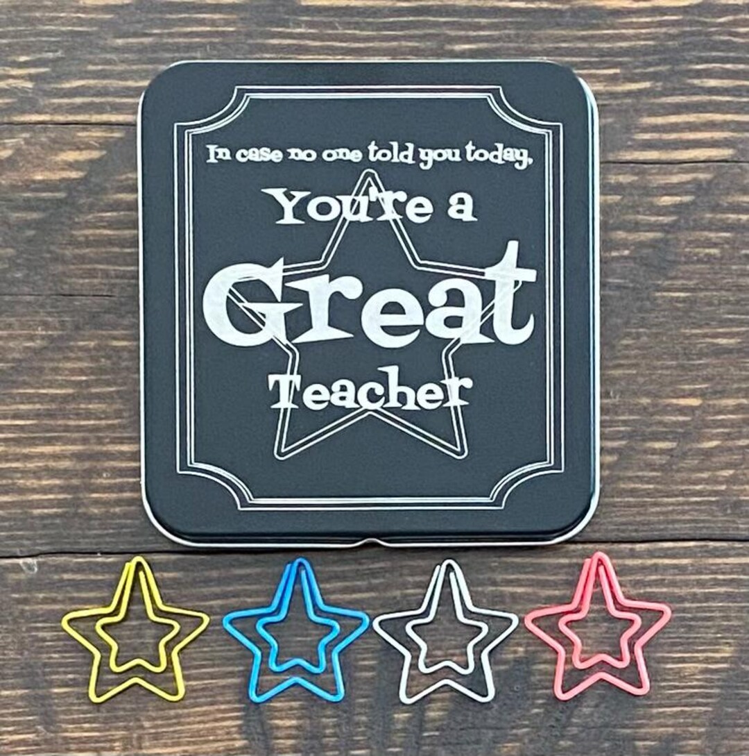 Star Paper Clips - Teacher Appreciation - Etsy