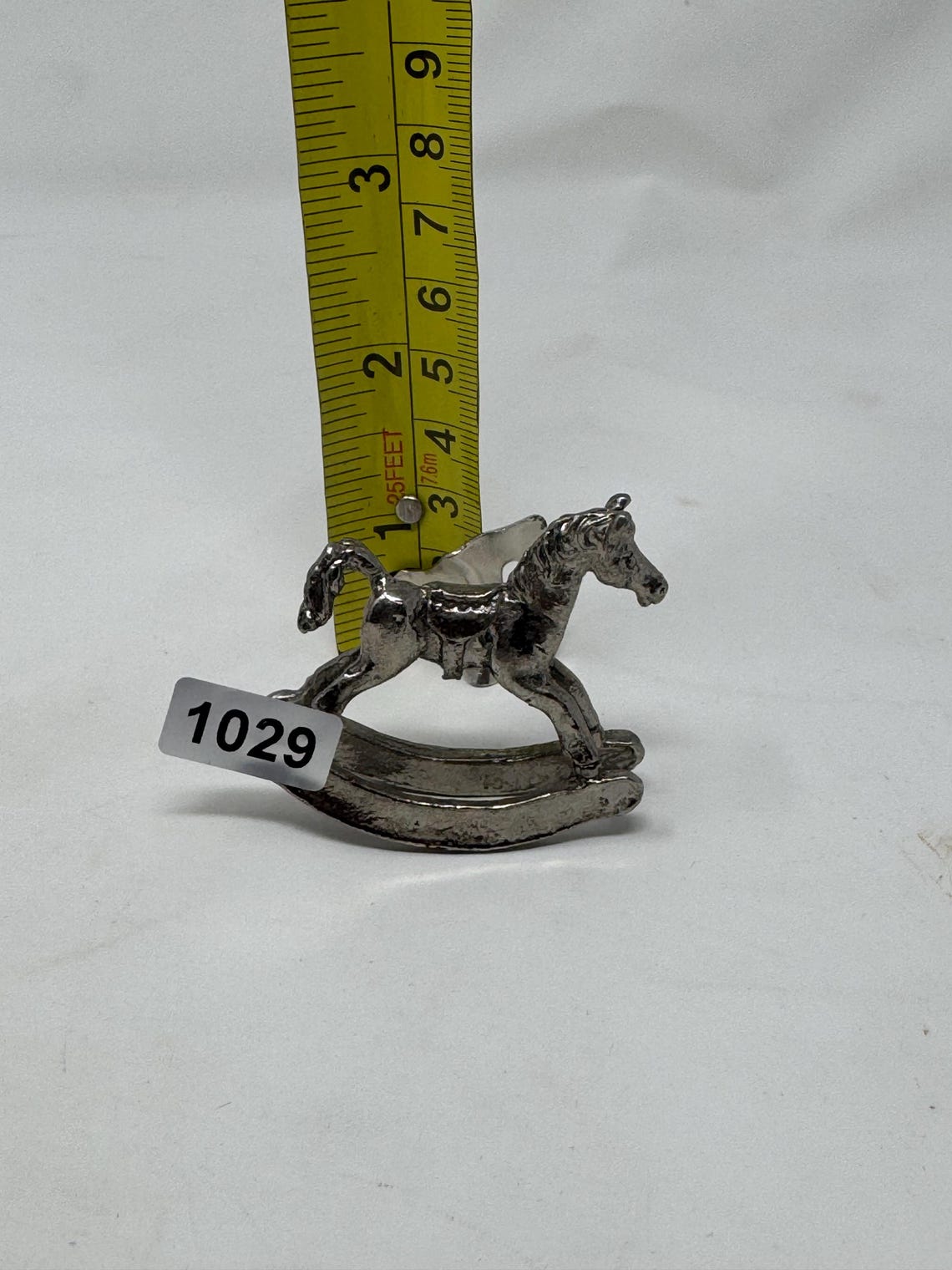 Vintage Metal Rocking Horse Figurine Perfect Holiday Gift Ships Fast ...