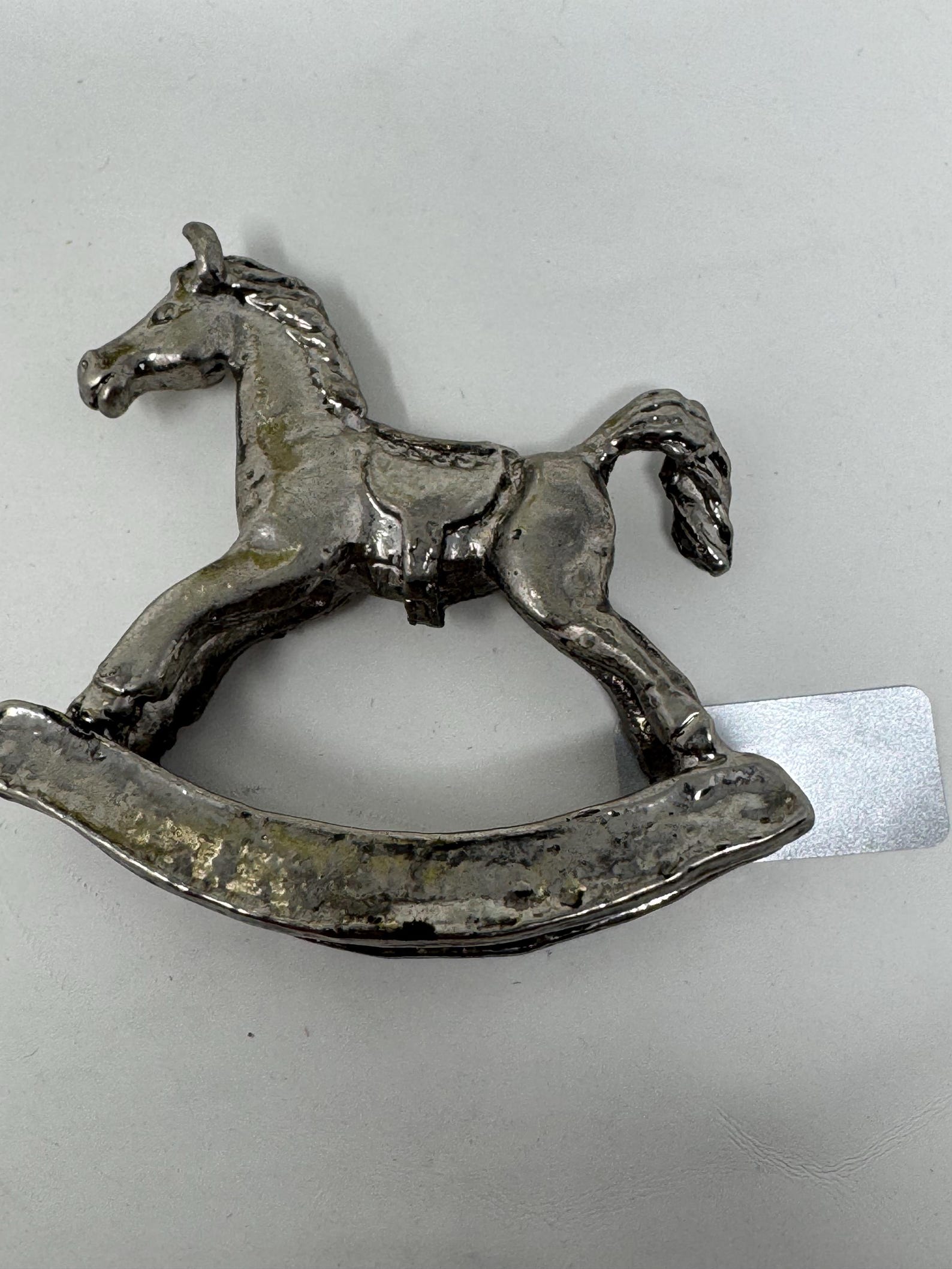 Vintage Metal Rocking Horse Figurine Perfect Holiday Gift Ships Fast ...