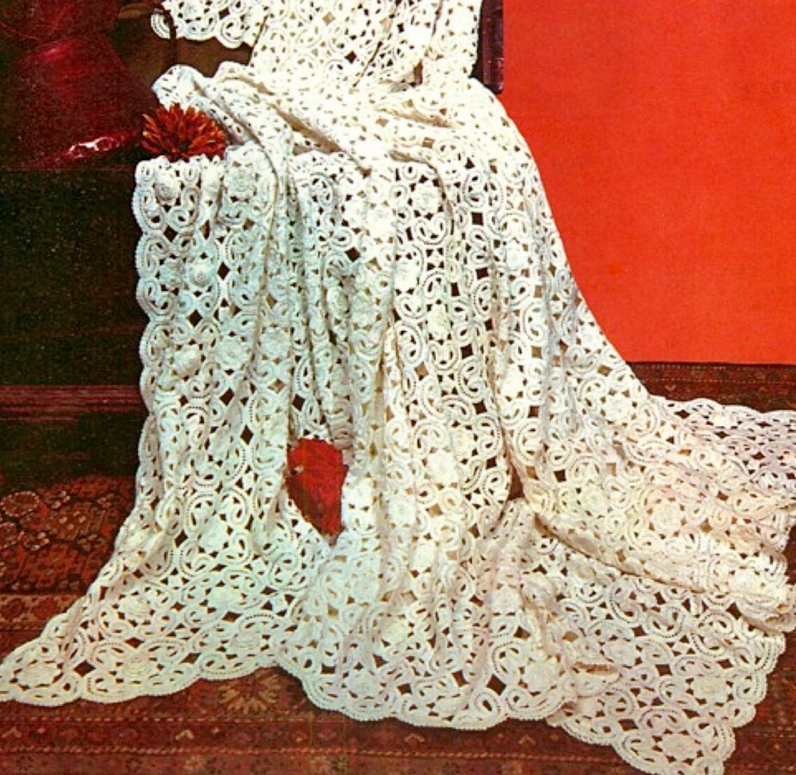 INSTANT DOWNLOAD Vintage Irish Crochet Shawl/throw Pattern Pdf ...