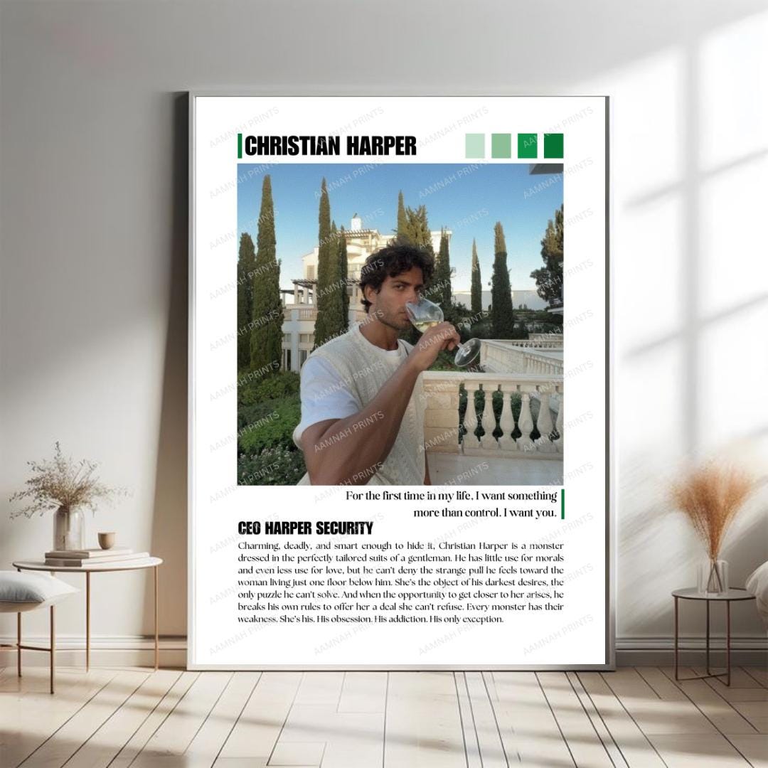 Twisted Series Christian Harper Poster Dark Romance Print Aesthetic ...