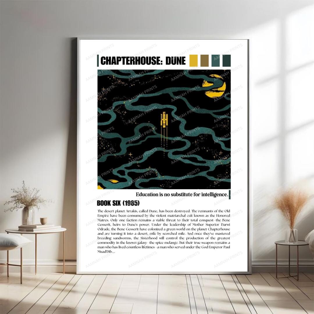 Chapterhouse: Dune Frank Herbert Poster Sci-fi Book Print Aesthetic ...
