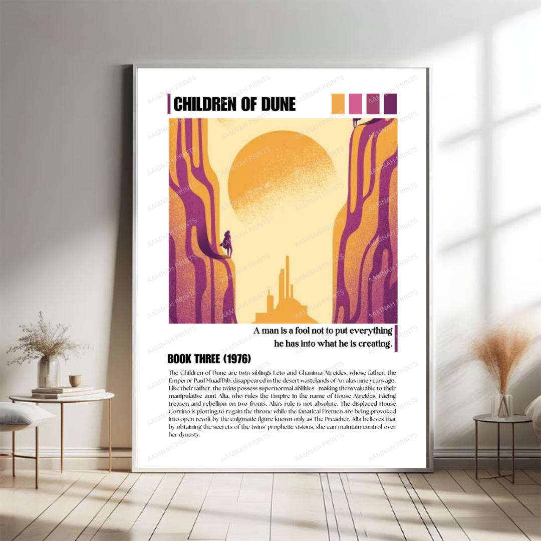 Chapterhouse: Dune Frank Herbert Poster Sci-fi Book Print Aesthetic ...
