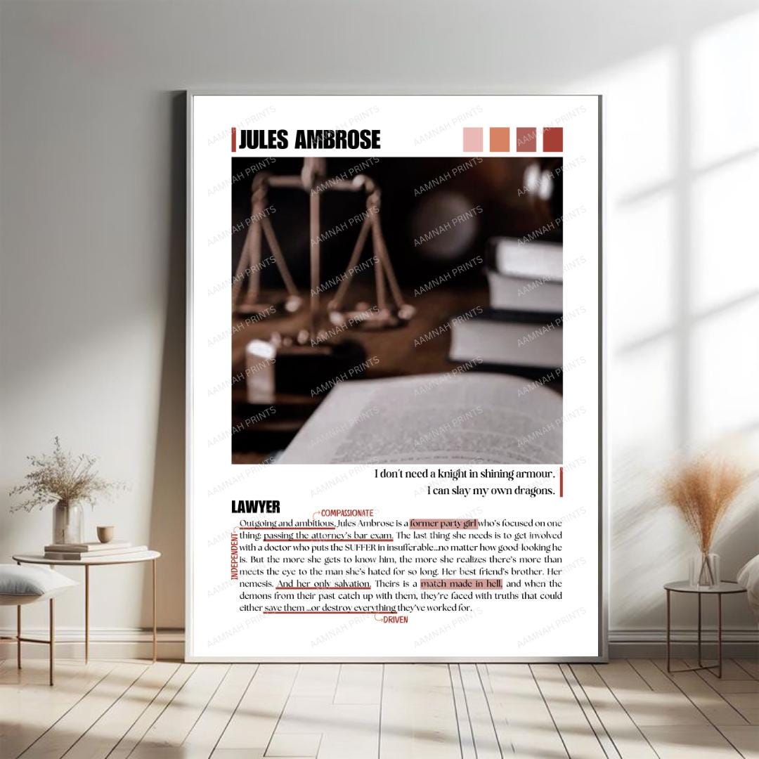 Twisted Series Jules Ambrose Annotated Poster Dark Romance Aesthetic Wall Decor Twisted Series ...