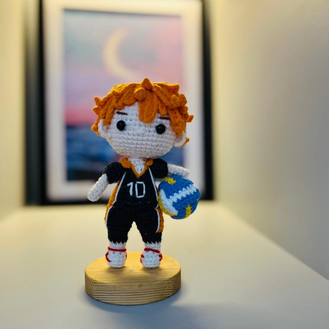 Handmade Crochet Volleyball Player Doll | Haikyuu Anime Amigurumi Plush ...