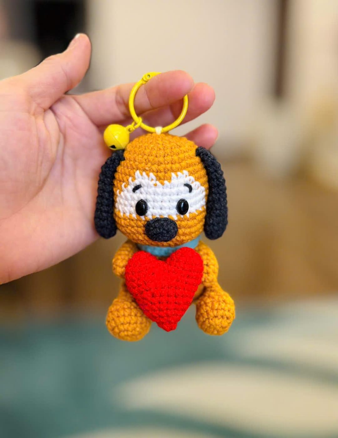 Crochet Pluto Amigurumi | Crochet Dog With Heart | Puppy Plush | Yellow ...