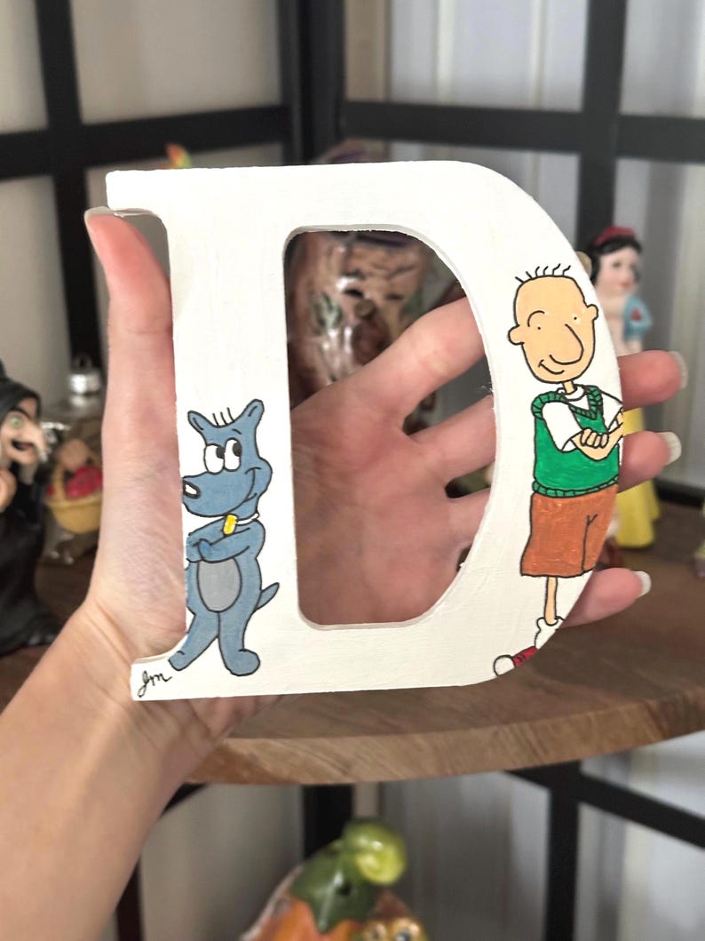 Doug and Pork Chop Letter D Art - Etsy