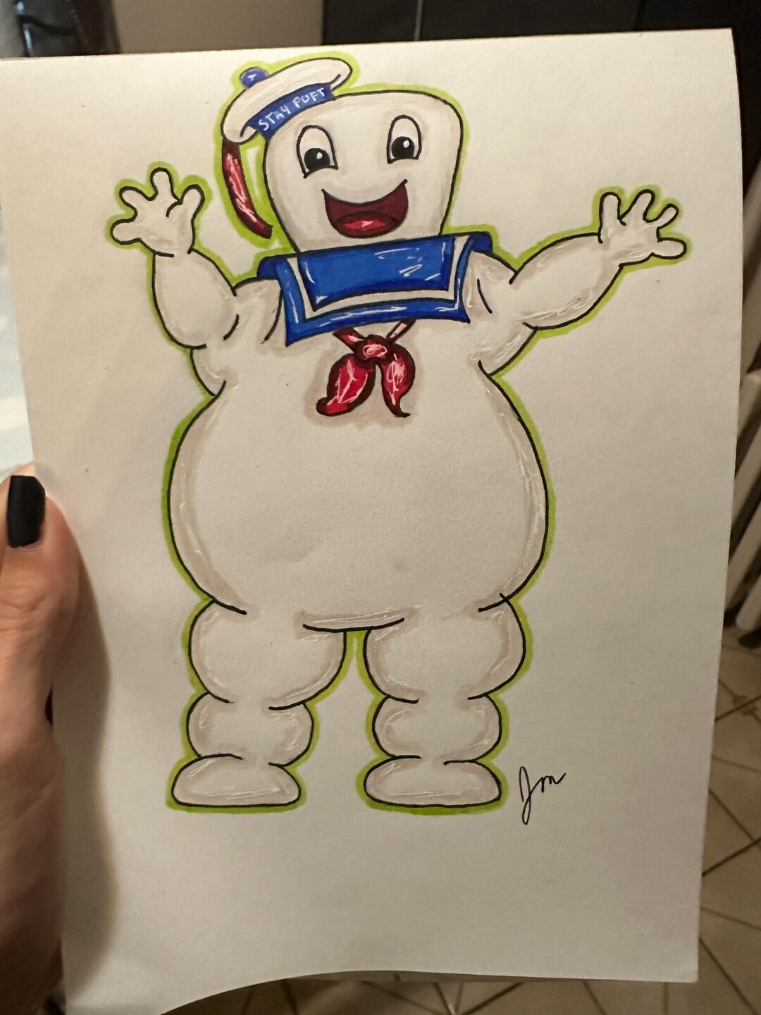 Ghostbusters Stay Puft Art 6x5 A4 Non Glossy Print - Etsy