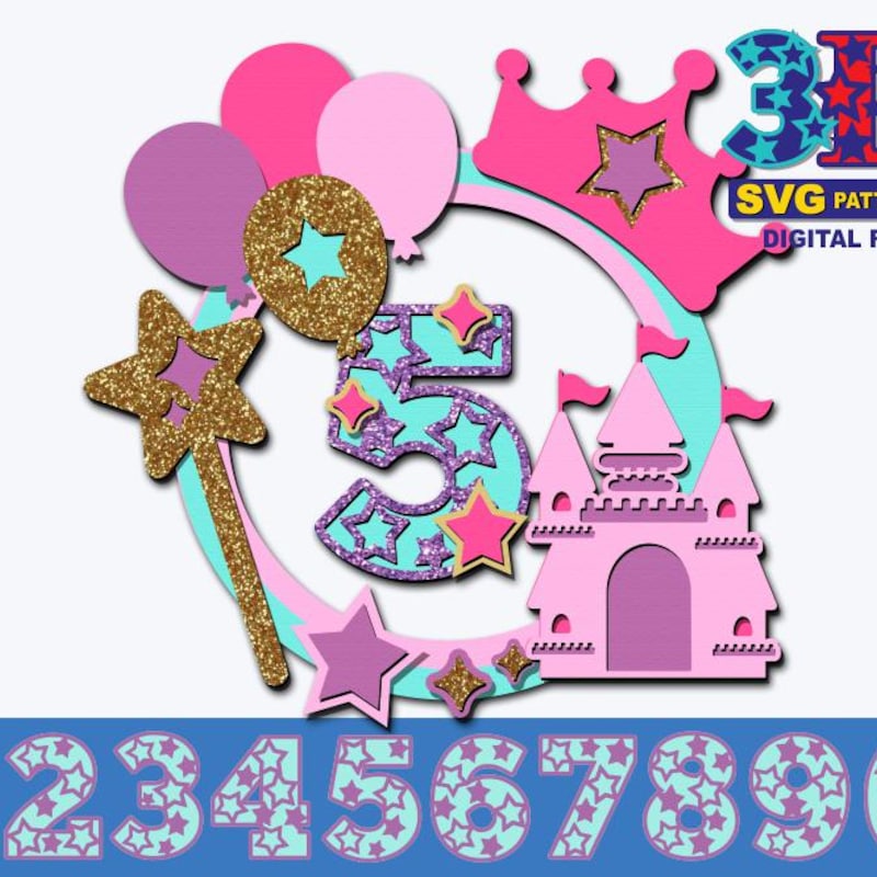 Castle Cake Topper - Etsy