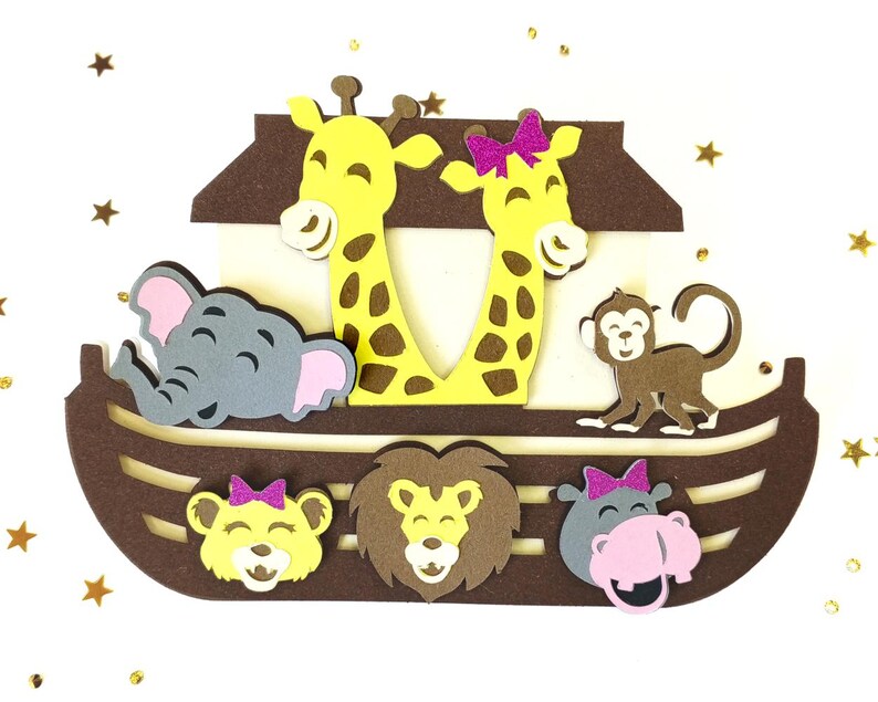 Noah's Ark Animals SVG, 3D Layered Cut File (digital Download) - Etsy ...