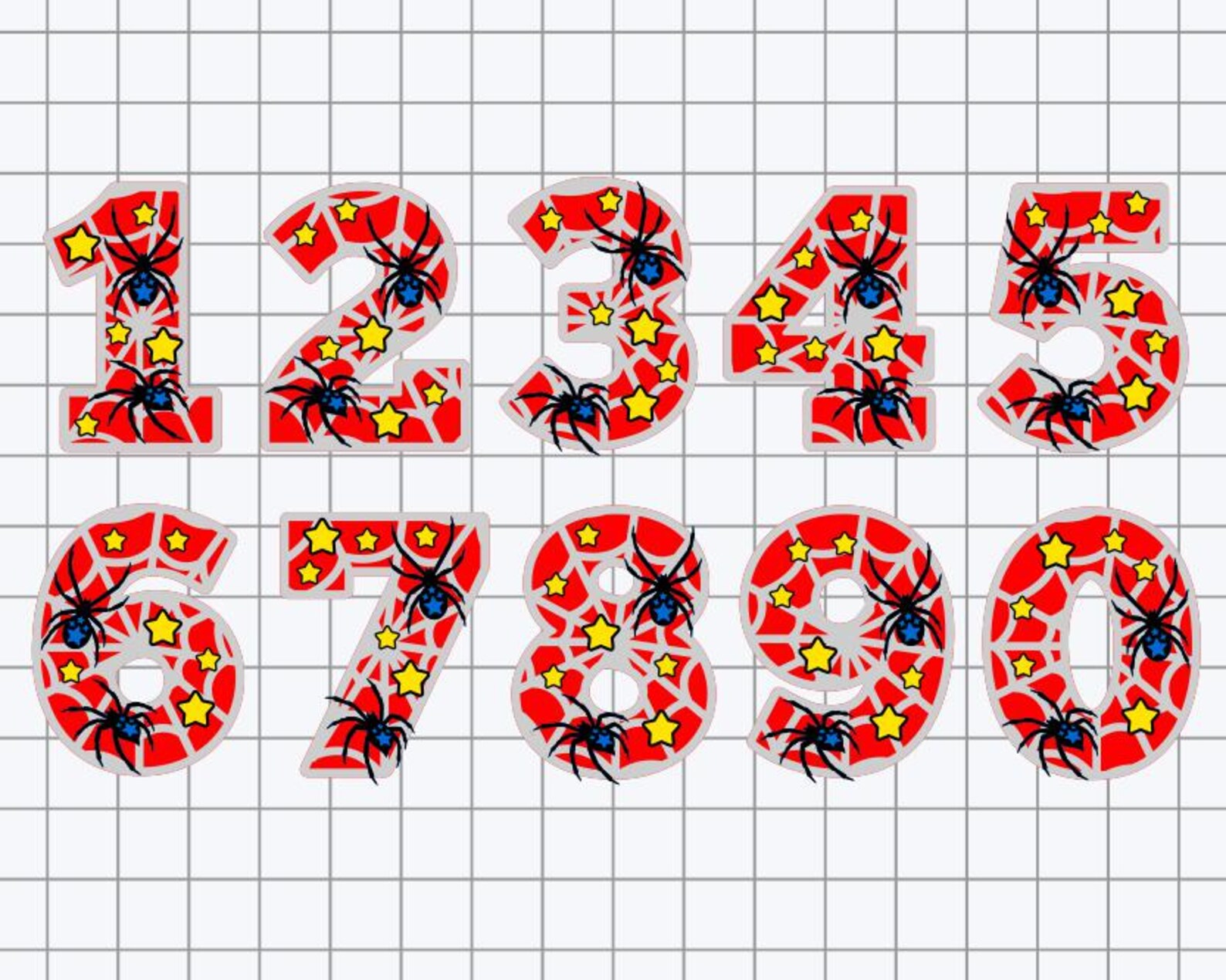 Spider Birthday Party Numbers, Spider Svg, Boy Birthday Party, Any Age ...