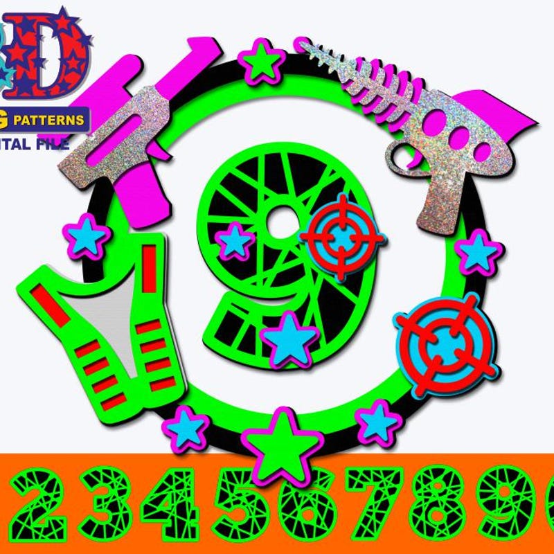 Laser Tag Cake - Etsy