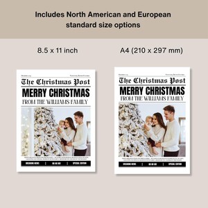 Editable Christmas Newsletter Template, What a Year Family Newsletter ...