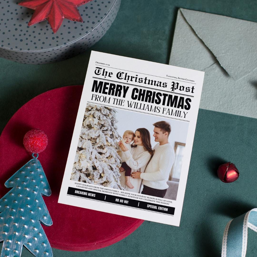 Editable Christmas Newsletter Template, What a Year Family Newsletter ...