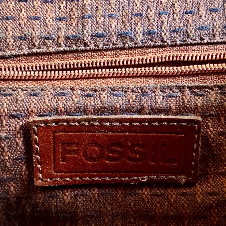 Fossil - Vintage Pebbled Leather Binocular-style Crossbody Purse/bag - Etsy