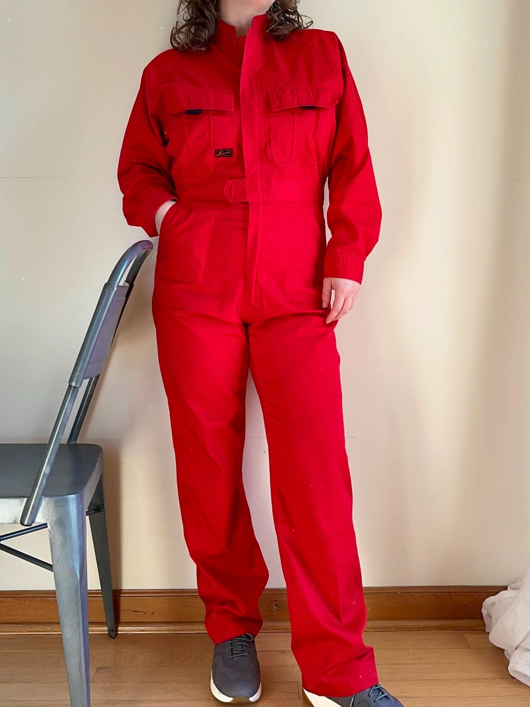 Aitoz - Vintage Japanese Red Mechanic Coverall Jumpsuit, Workwear - Etsy