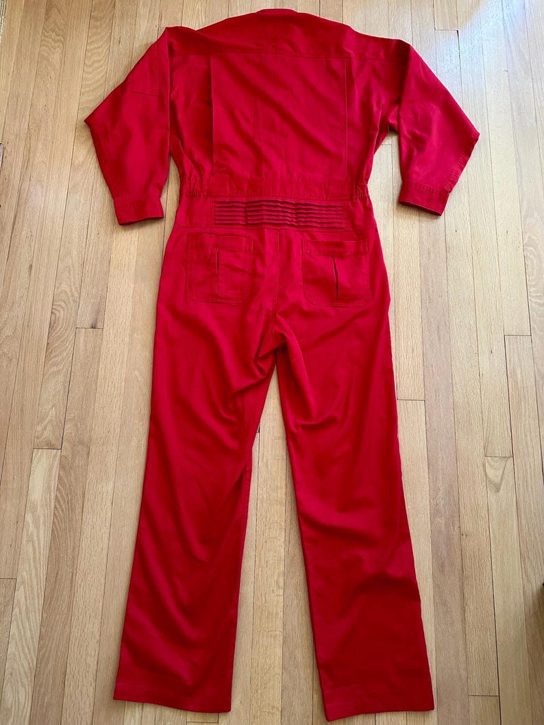 Aitoz - Vintage Japanese Red Mechanic Coverall Jumpsuit, Workwear - Etsy