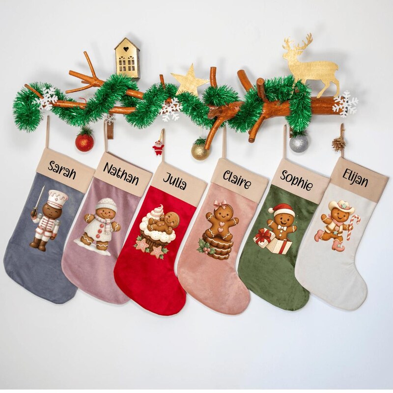 Gingerbread Stocking - Etsy