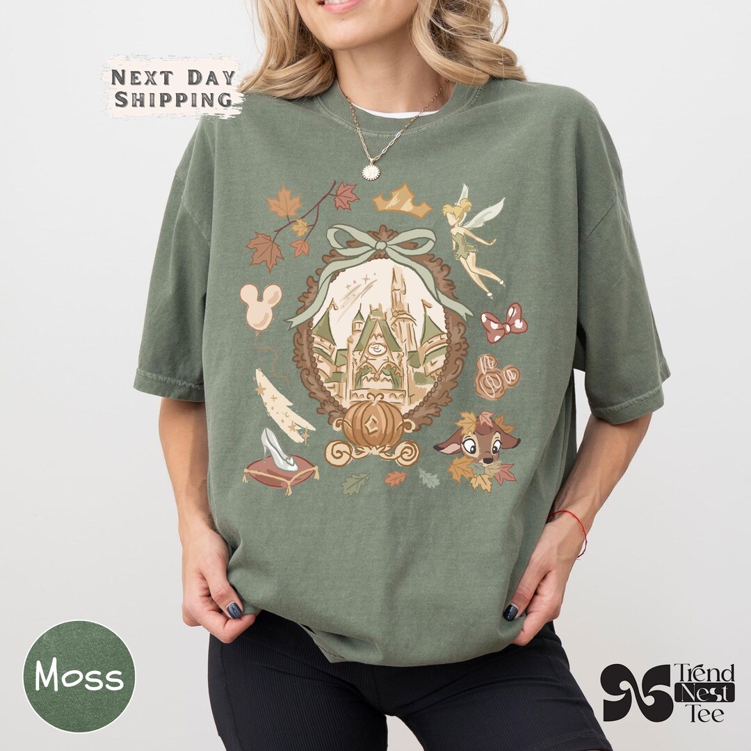 Tinkerbell Castle Fall Disney Shirt: Cozy Comfort Colors, Magical ...