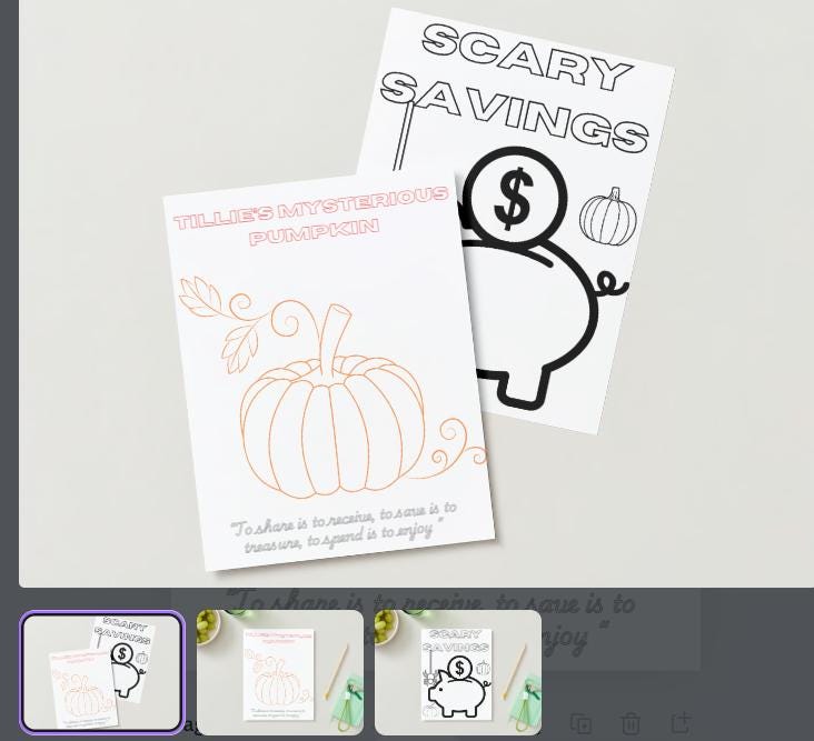 Halloween Coloring Pages That Teach Financial Literacy Through Sharing ...
