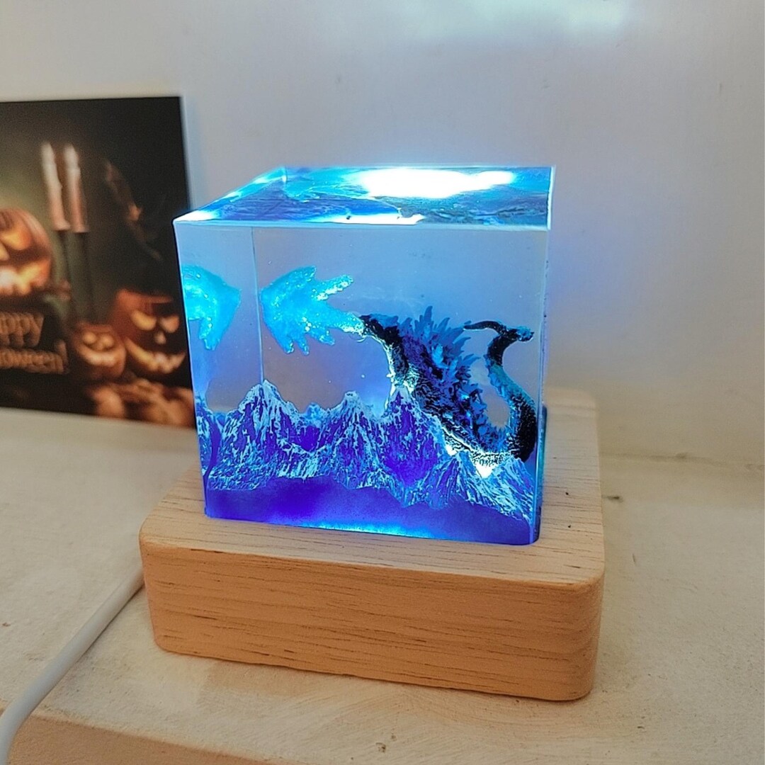 Handmade Resin Monster Night Light: Quirky Christmas Decor - Etsy