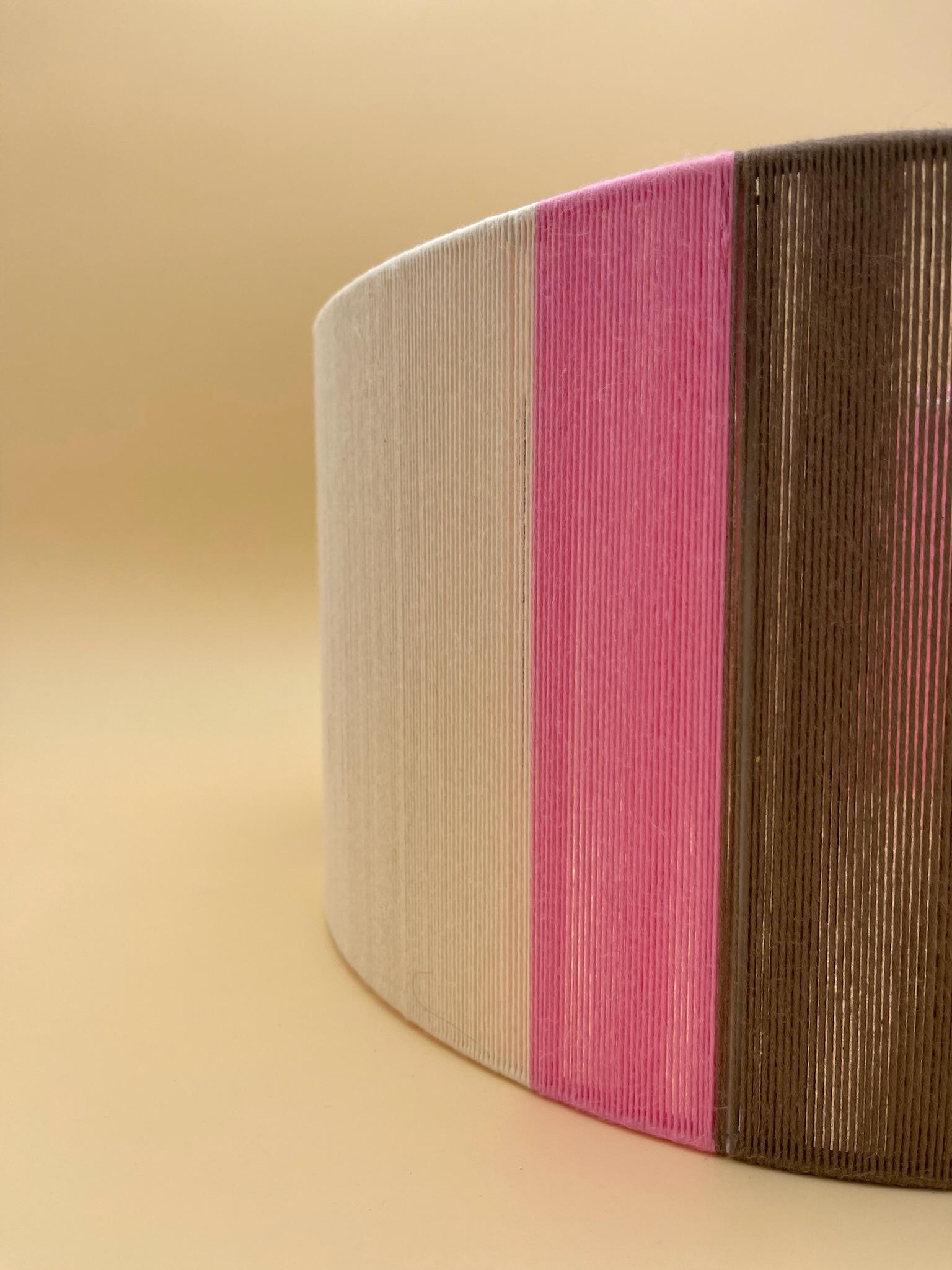 Handmade Cotton Lamp | Boho Retro | Rosewood Delight | Pink & Brown ...