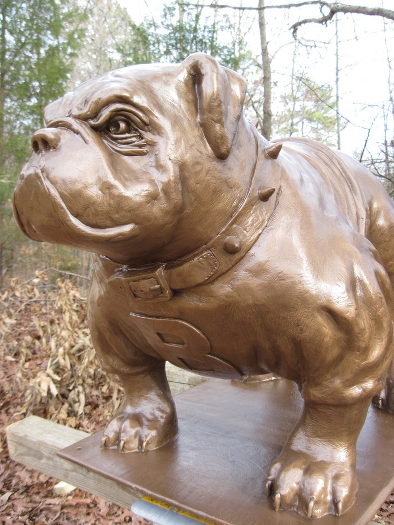 Bulldog Mascot Statue ... English Bulldog Body Style - Etsy