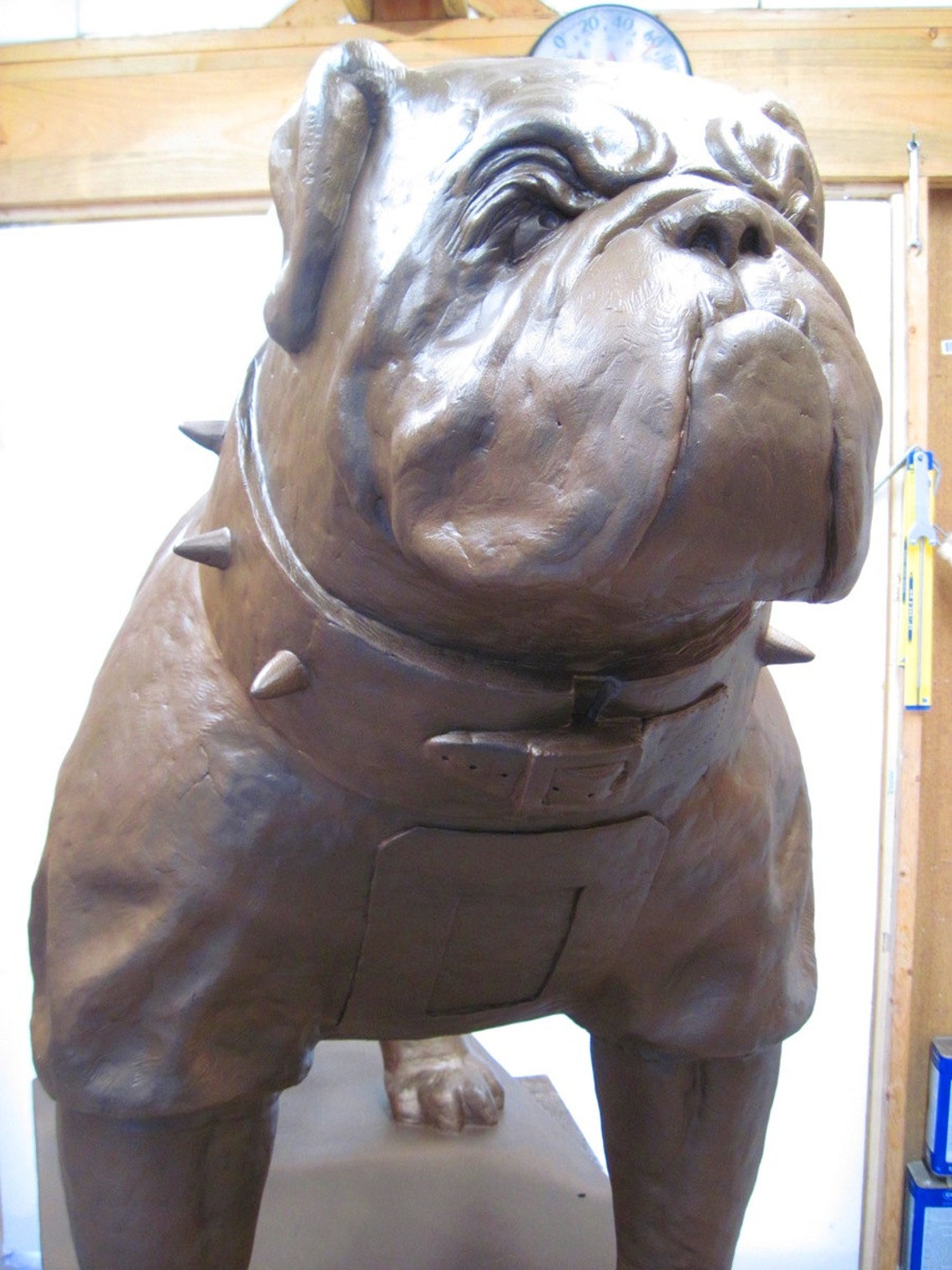 Bulldog Mascot Statue ... American Bulldog Body Type - Etsy